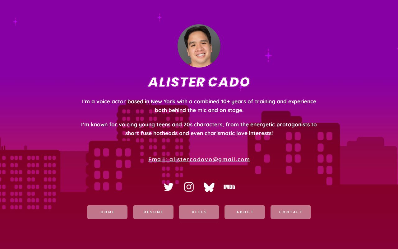 Alister Cado - Voice Actor
